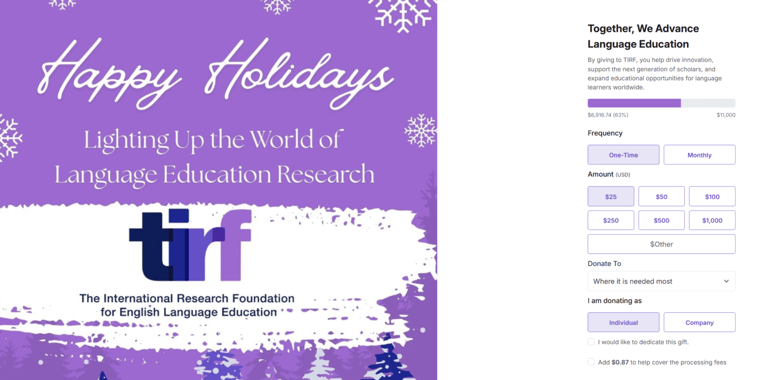 There’s Still Time to Make a Difference This Year | TIRF